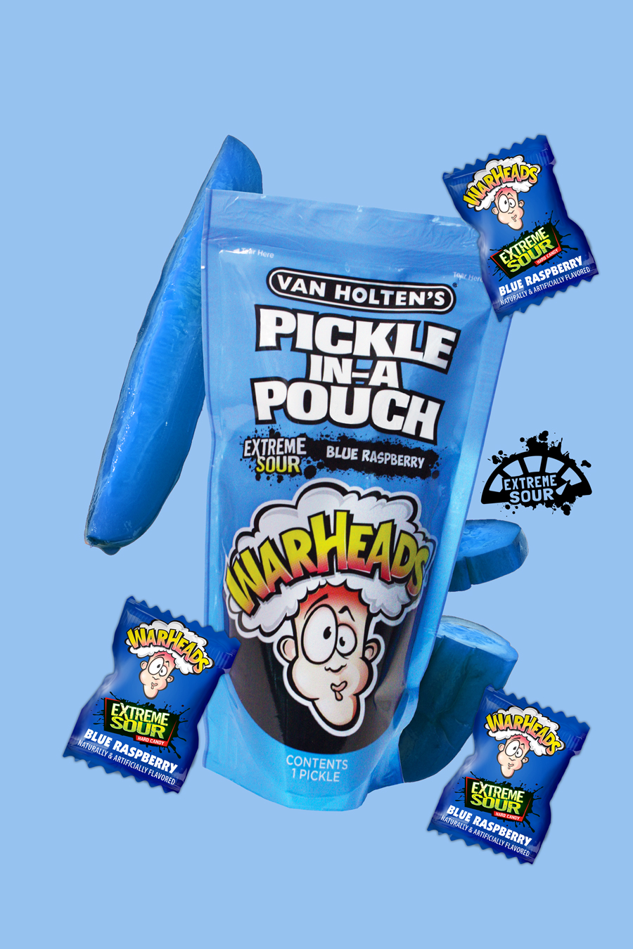 Warheads Blue Raspberry - Van Holten's